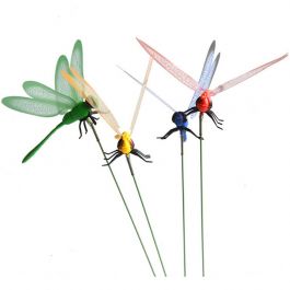 Inserted Pole Dragonflies for Gardening & Stores | Artificial Dragonfly ...